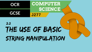 63. OCR GCSE (J277) 2.2 The 3 basic programming constructs - Craig 'n' Dave