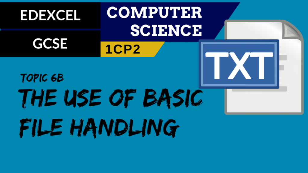 Topic 6B – Programming fundamentals - Craig 'n' Dave